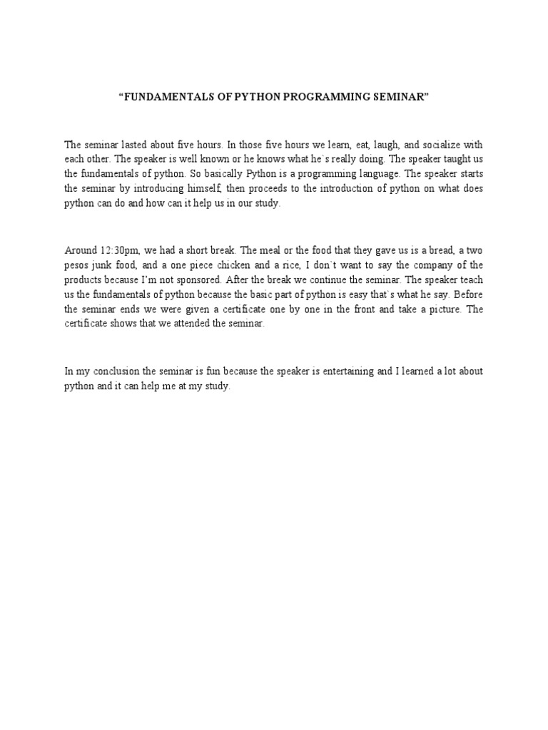 Python Programming | PDF