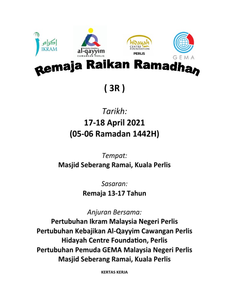 Kertas Kerja 3R 2021 | PDF