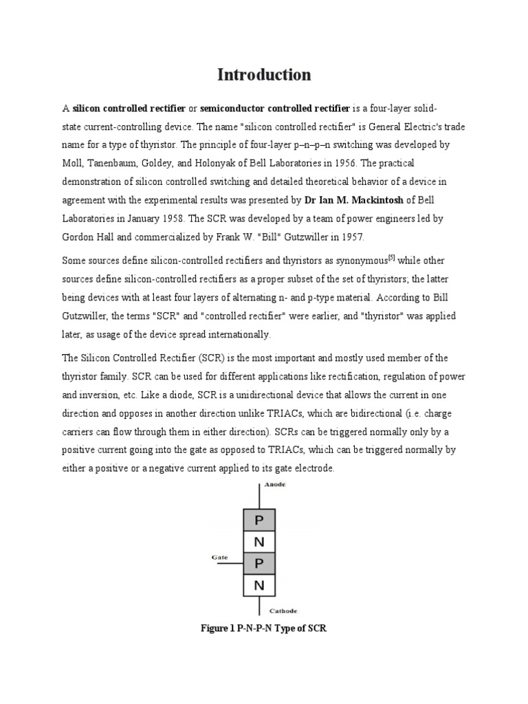 SCR Basics for Electronics Enthusiasts | PDF | Computer Engineering ...