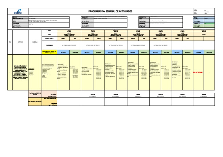 Programacion Semanal #10 - SET José Granda - Set Chavarria - AT - OOEE ...