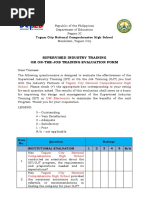 SWBL 5.-Supervised-Industry-Training-Evaluation-Form | PDF | Evaluation ...