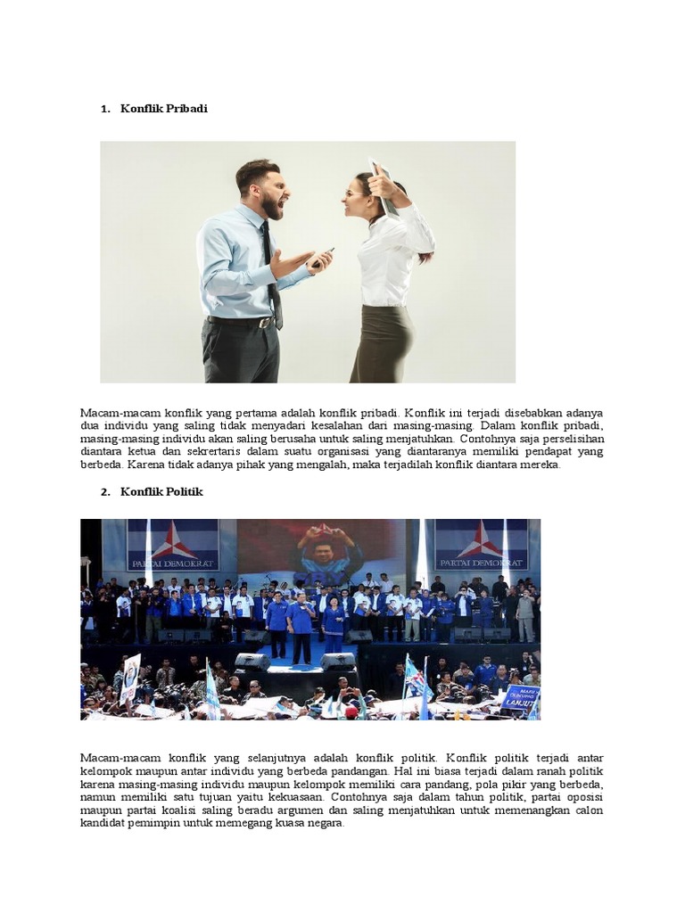 5 Contoh Konflik Di Masyarakat | PDF