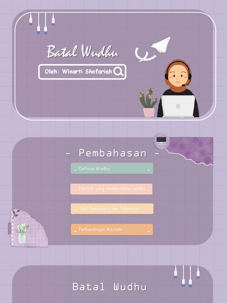 G3 - Winarti - PPT BATAL WUDHU | PDF