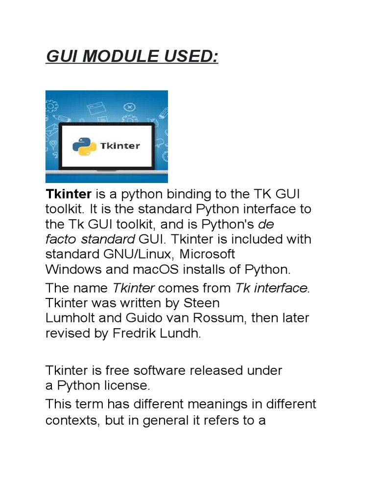 Tkinter | PDF