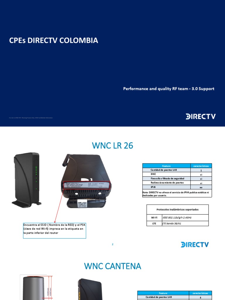 Configuración de routers para clientes de DIRECTV COLOMBIA | PDF | Wifi ...