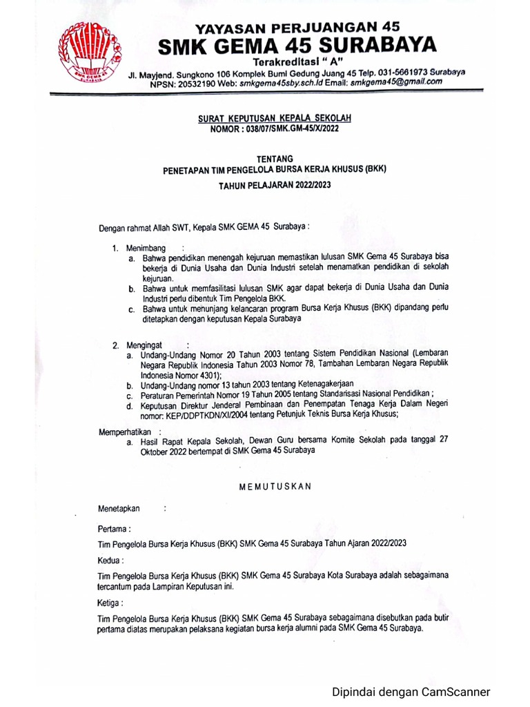 SK BKK SMK | PDF