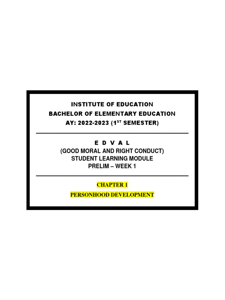 Edval-Module 1 | PDF | Disciplines | Experience