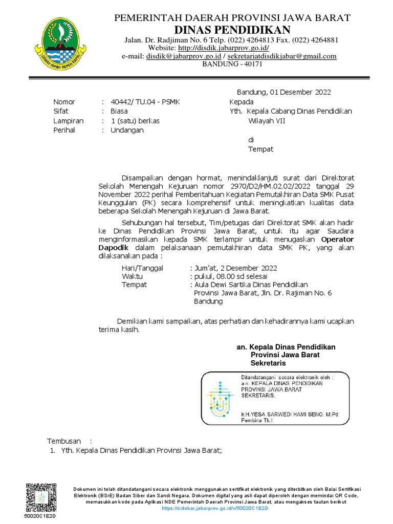 Undangan Pemutakhiran Data OKE 01122022 114647 Signed | PDF