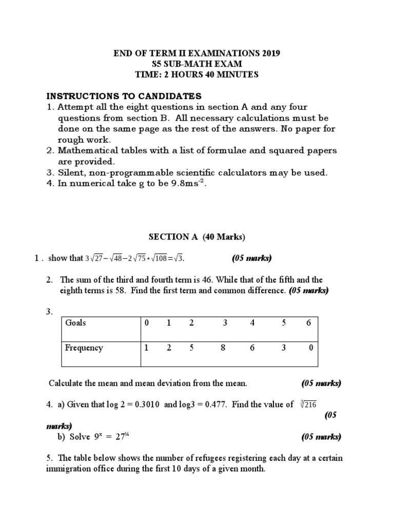 Sub Maths Pdf Logarithm Statistics