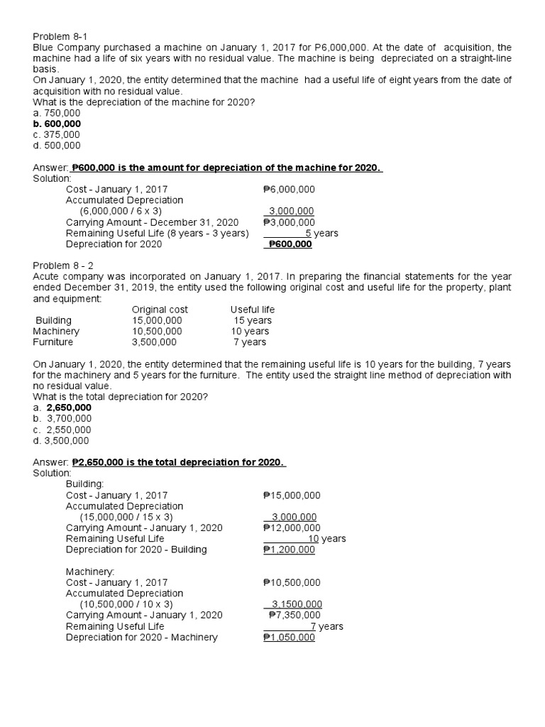 Chapter 8 | PDF | Depreciation | Book Value