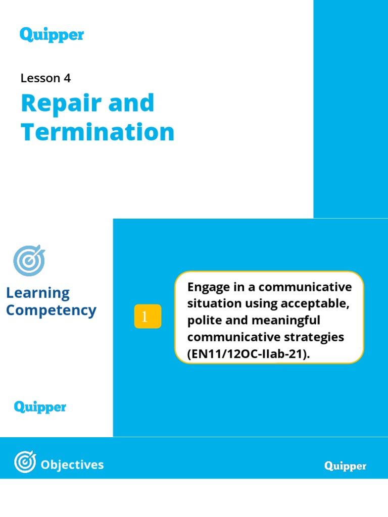 Communication Repair Skills | PDF | Communication | Conversation