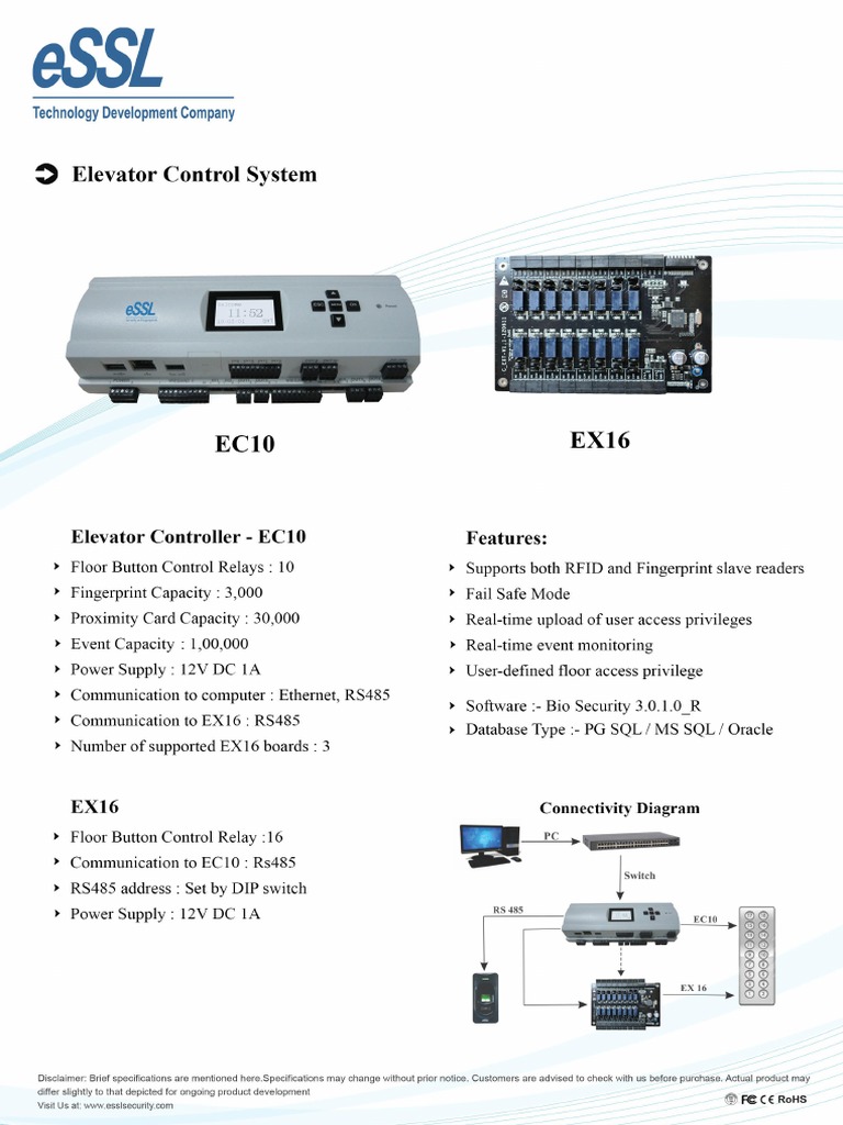 Elevator Controller EC10-EC16 | PDF