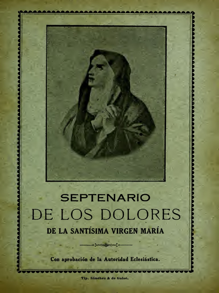 Septenario de los Dolores de María | PDF | María, madre de Jesús ...
