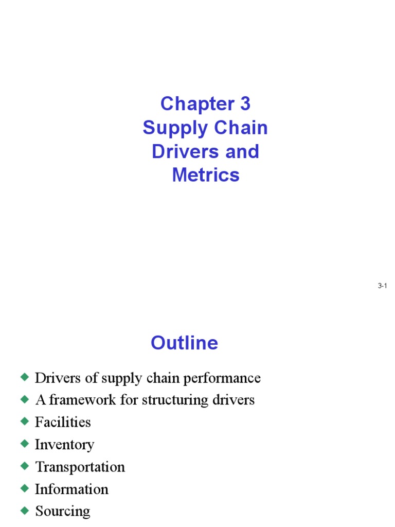 03 - Supply Chain Drivers | PDF | Supply Chain | Inventory