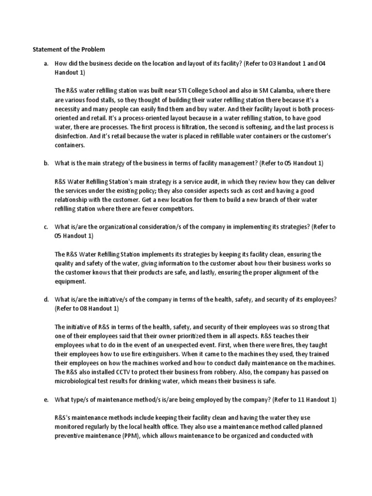 Statement of The Problem and Summary of Findings | PDF | Business