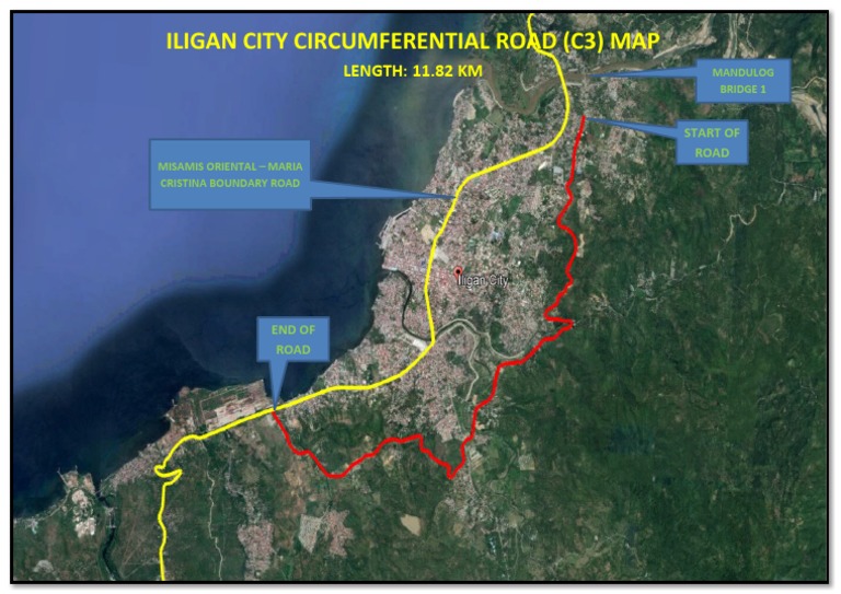 Proposed Route and Key Infrastructure for the Iligan City ...