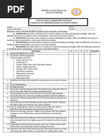 IV Cannulation Checklist | PDF | Intravenous Therapy | Vein