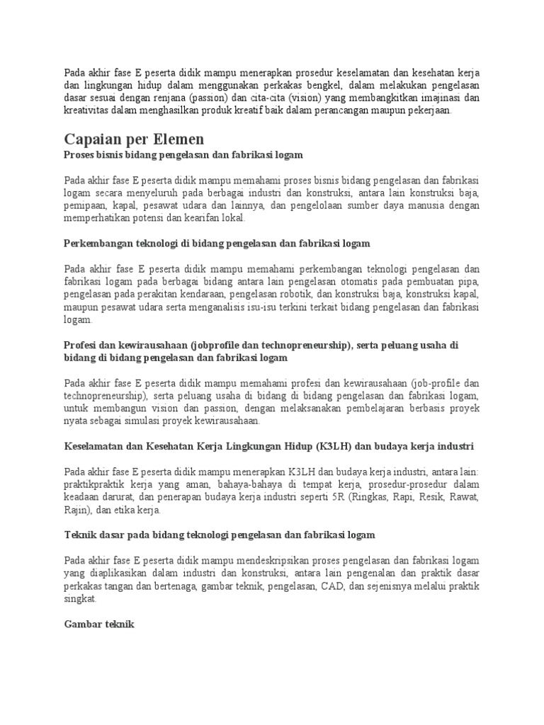 CP Mapel DPK | PDF | Seni | Teknologi & Rekayasa