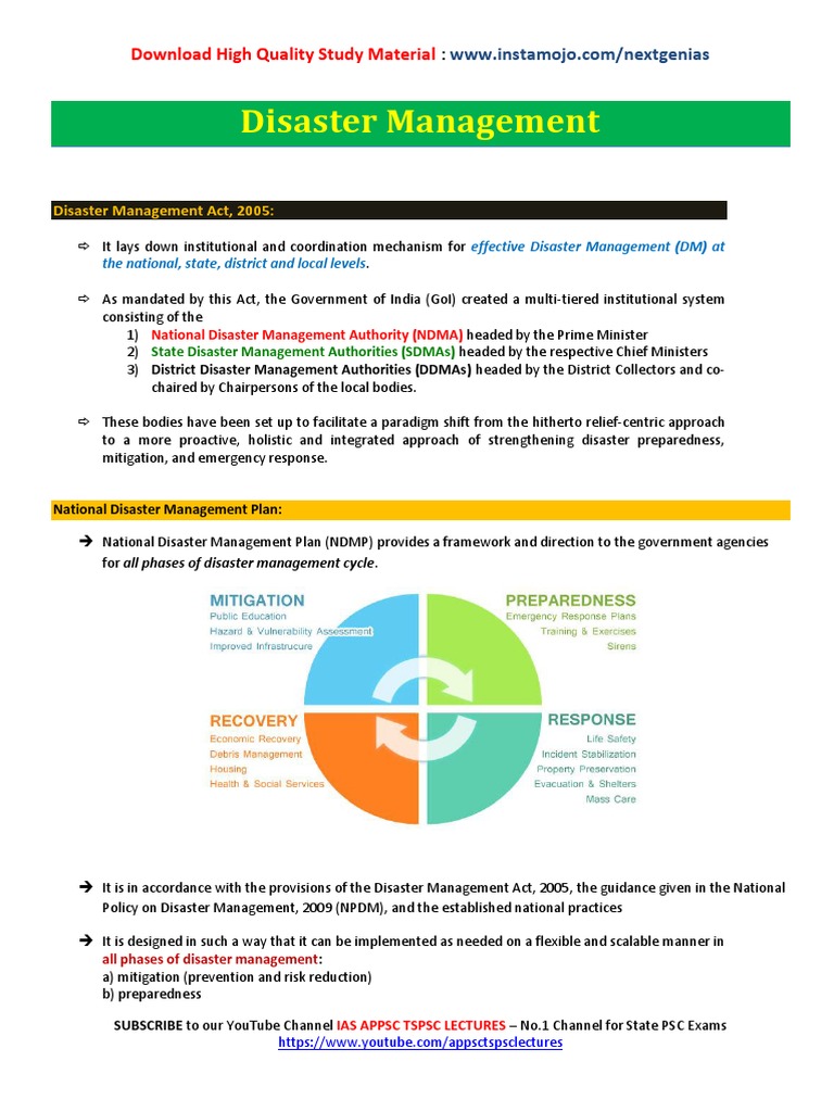 Disaster Management #1 | PDF | Disaster Risk Reduction | Tropical Cyclones
