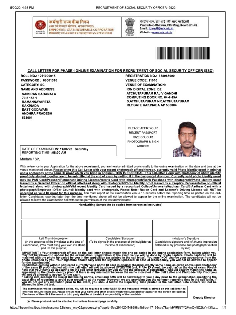 Esic Sso | PDF