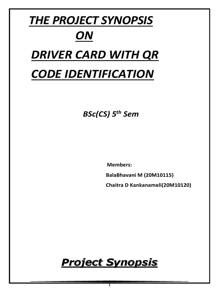 Driver Card With QR Code Identification | PDF