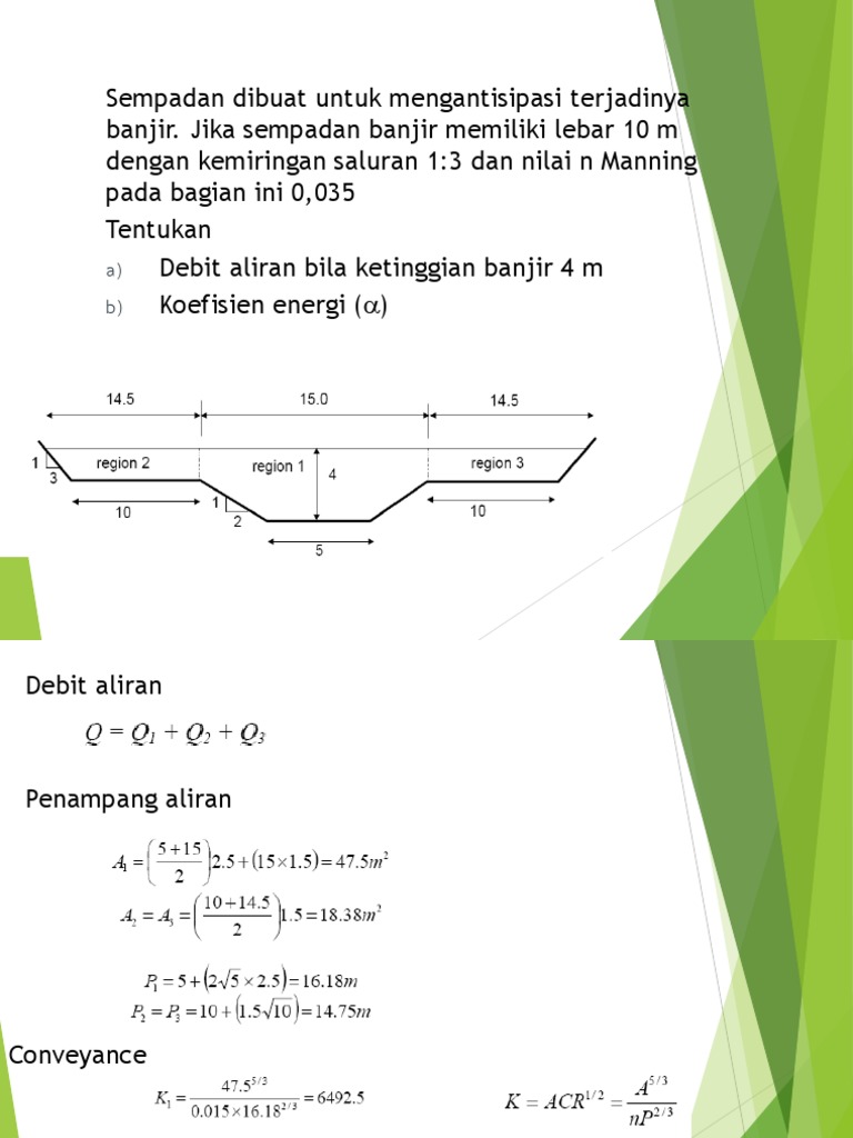 Penampang Saluran Gabungan | PDF