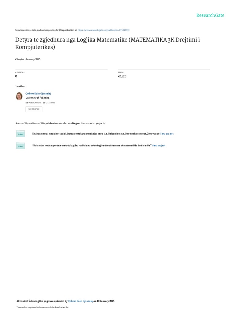 LogjikaMatematike Detyra | PDF