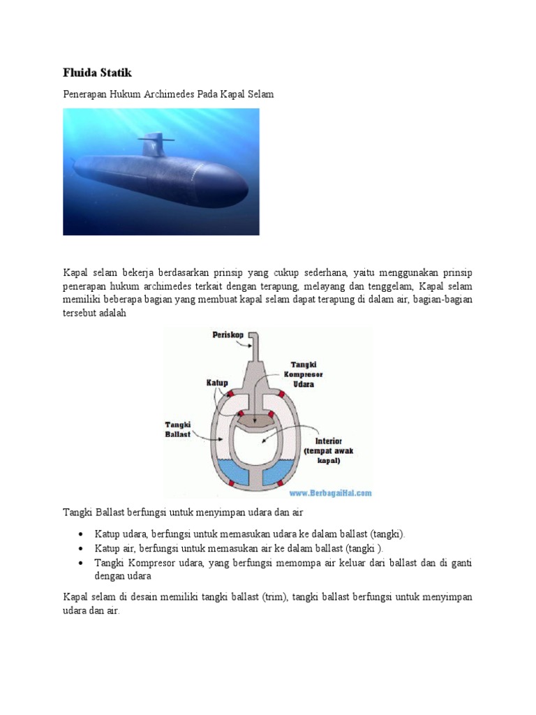 Fluida Statik HK. Archimedes by Vania XI MIA 3 | PDF