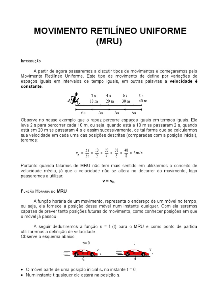 Aula MRU | PDF