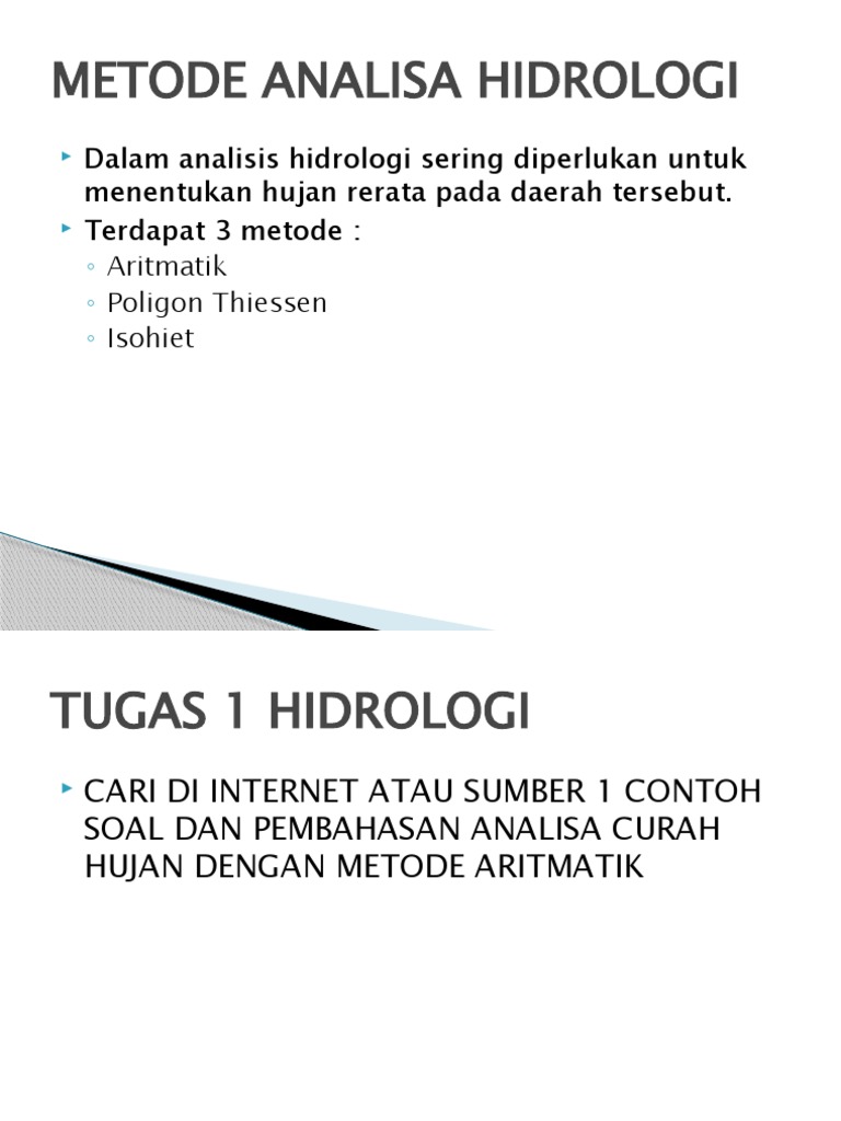 Metode Aritmatik dan Thiessen Hujan | PDF