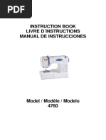 Singer M3220 Sewing Machine Instruction Manual | PDF | Sewing Machine ...