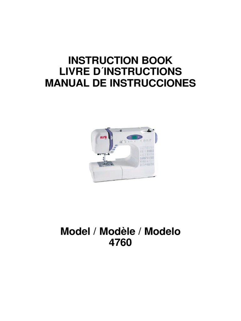 Manual Instrucciones Máquina de Coser | PDF | Ac Power Plugs And ...