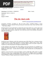 The Da Vinci Code Quiz | PDF