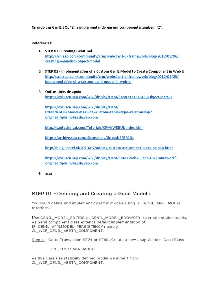 2 0 Creating A Custom Genilbol Object Model Pdf Method Computer Programming Object