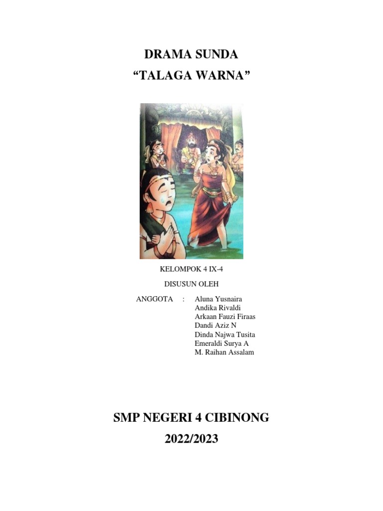 DRAMA SUNDA (Telaga Warna) | PDF