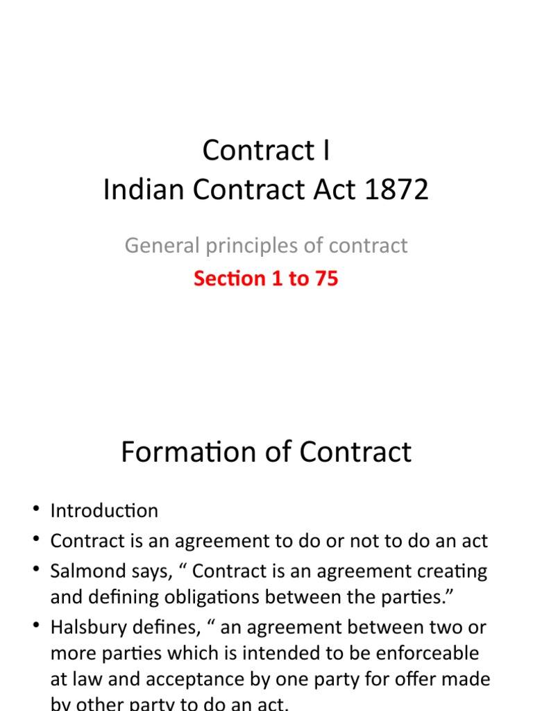 Contract I | PDF | Offer And Acceptance | Consideration