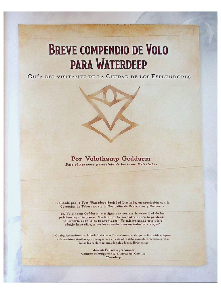 Guia de Volo de Waterdeep | PDF