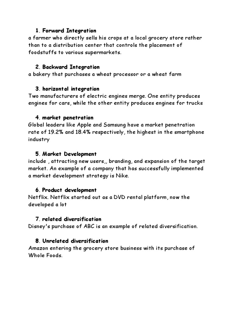 Forward Integration | PDF