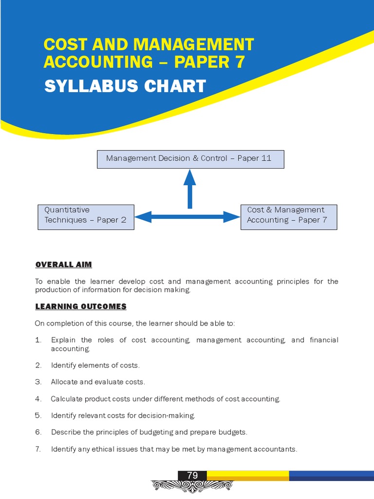 CPA Paper 7 | PDF | Management Accounting | Accounting