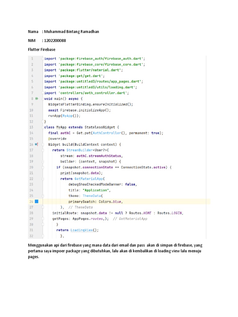 Flutter Frebase | PDF | Bisnis | Komputer