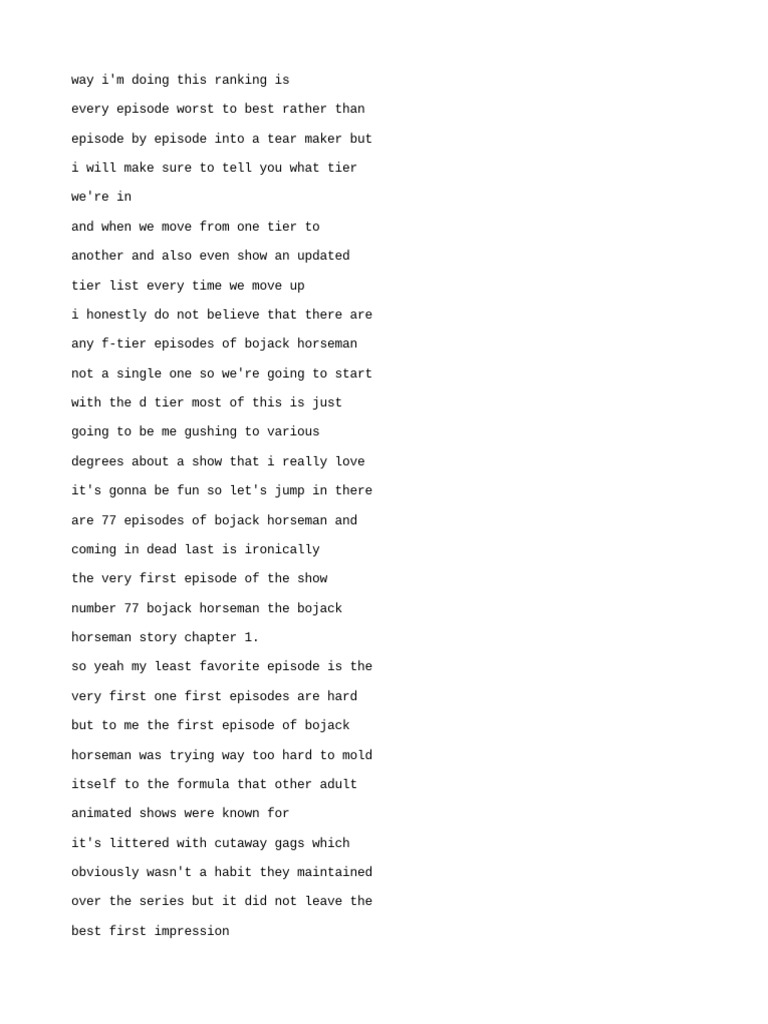 Ranking EVERY BoJack Horseman Episode Worst To Best (DownSub - Com) | PDF