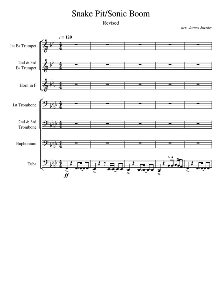 Snake PitSonic Boom | PDF | Pitch (Music) | Classical Music Groups