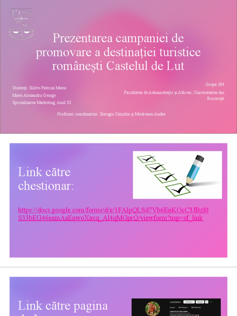 Prezentare Marketing Turistic | PDF