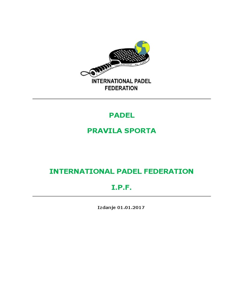 Padel Pravila Sporta | PDF