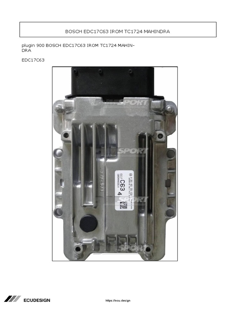 EDC17C63 TC1724 Wiring Guide | PDF