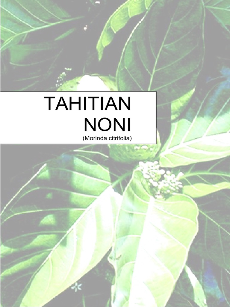 TAHITIAN NONI - Neil SOLOMON | PDF