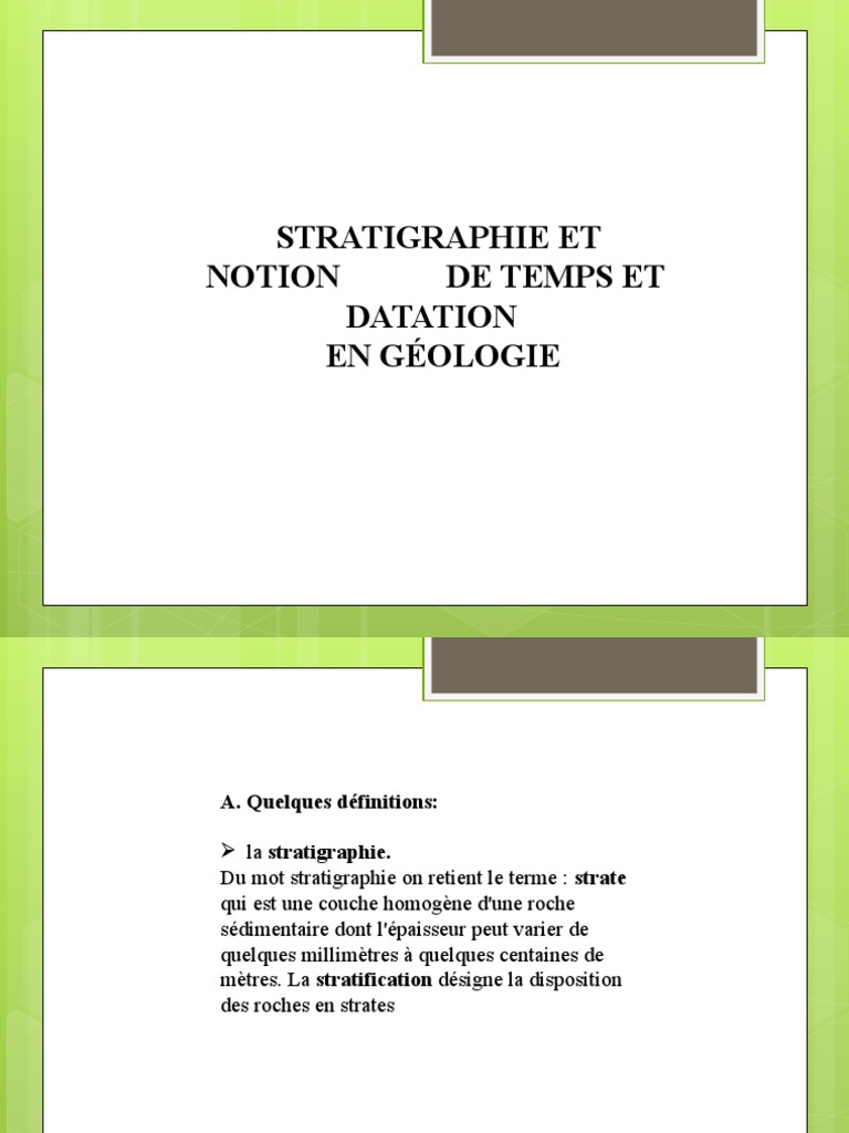 Stratigraphie | PDF | Stratigraphie | Géologie