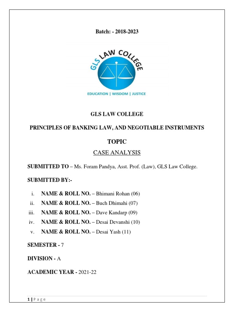 Banking and NI Case Analysis | PDF | Mortgage Law | Loans