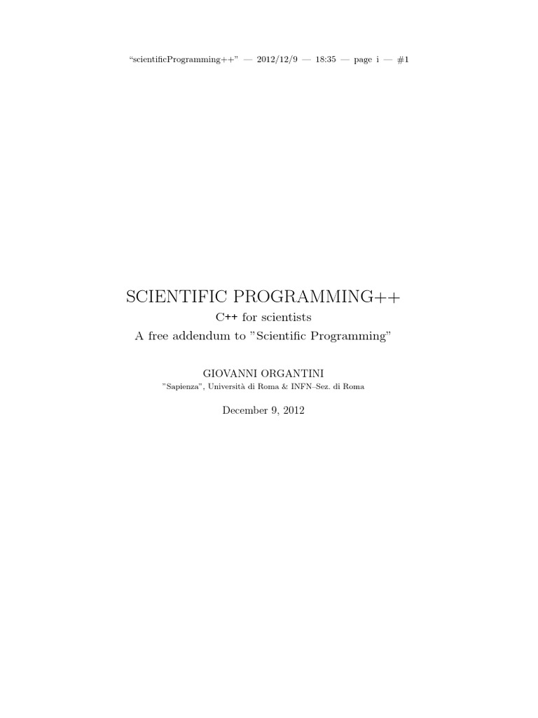 Scientific Programming Pdf Method Computer Programming Class Computer Programming 9322