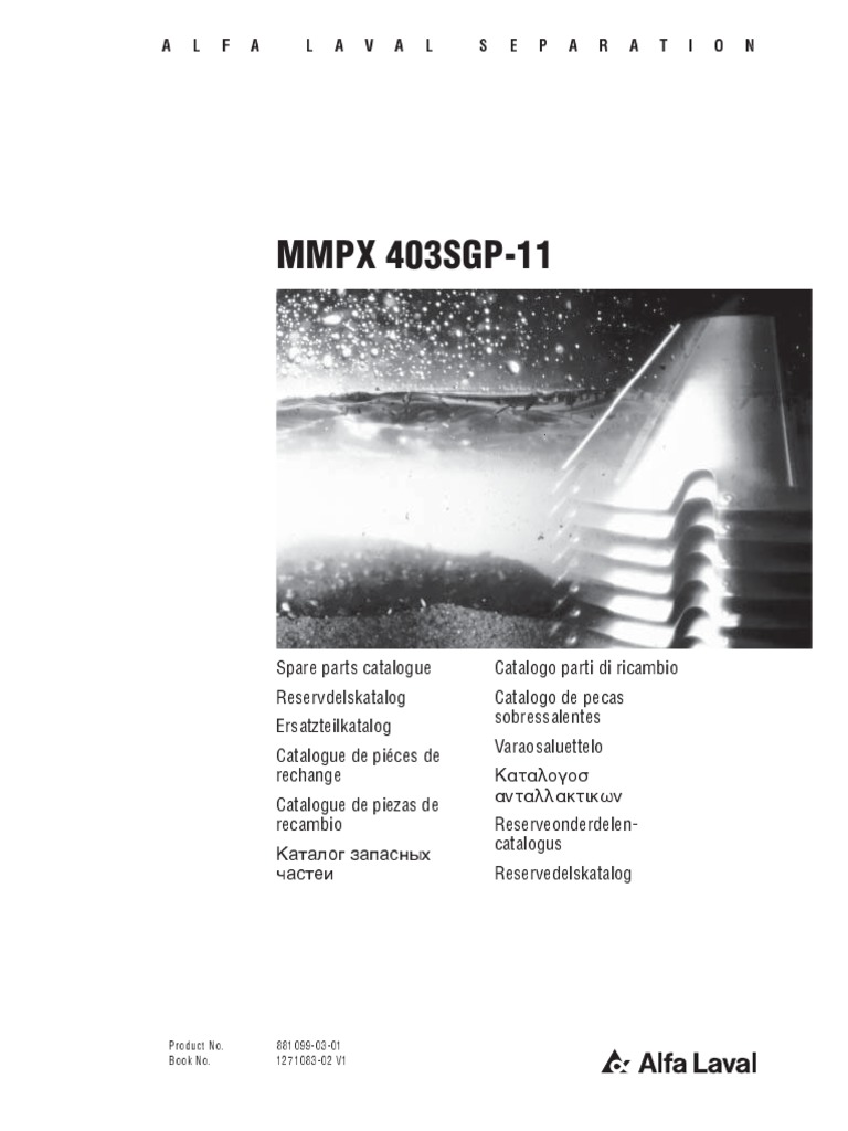 MMPX 403 Fuel Oil Separation System-Spare Parts | PDF | Belt ...